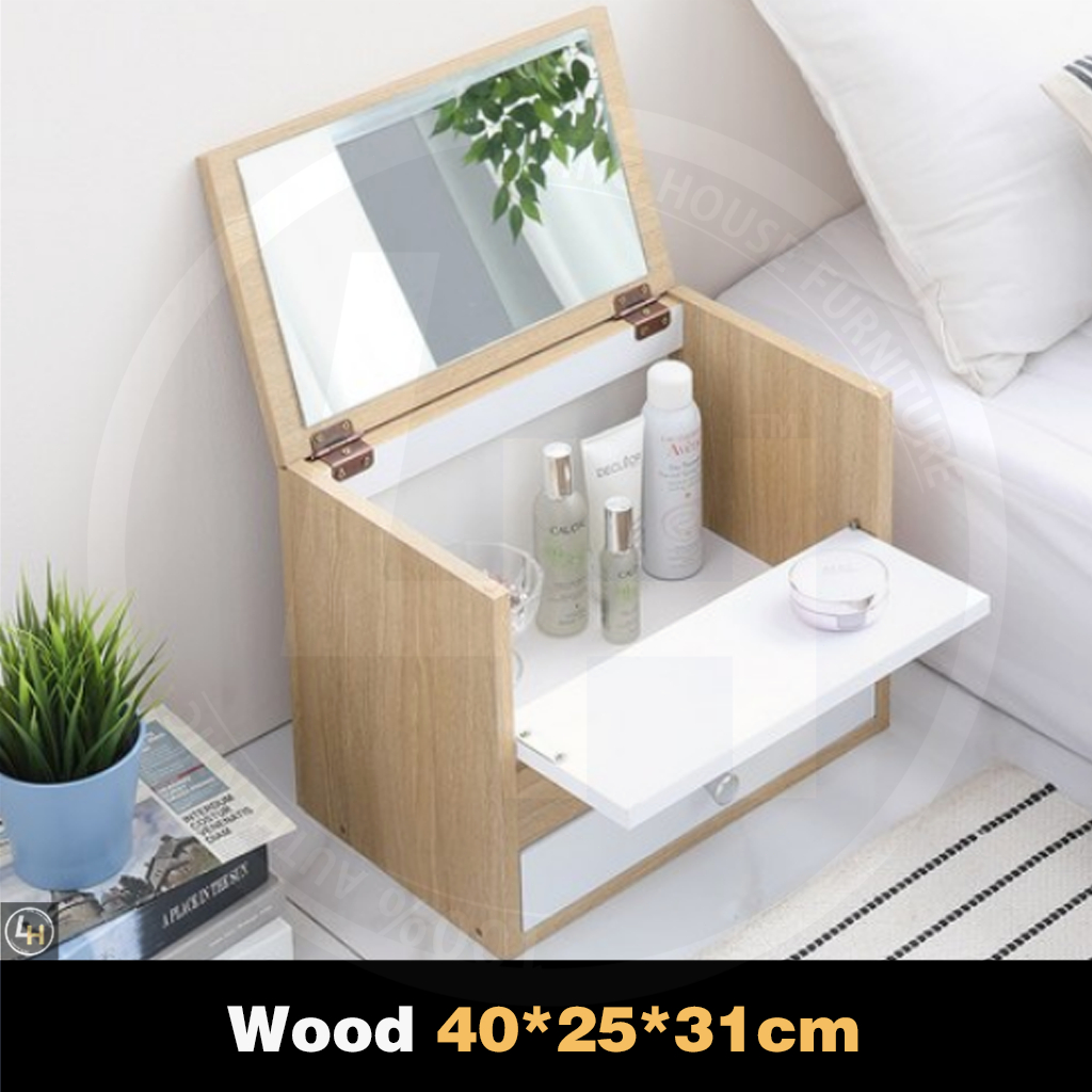 LIVING Mini dressing table with mirror, simple multifunctional dressing ...