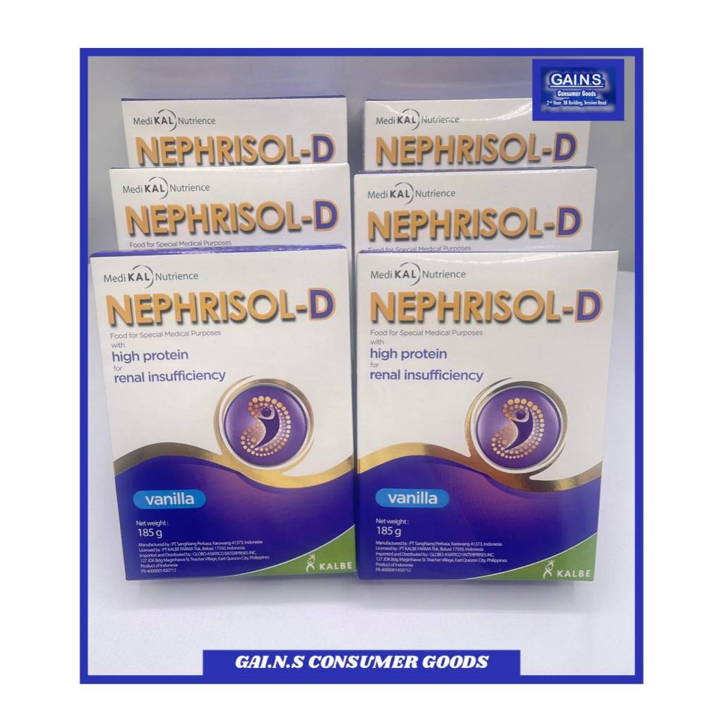 WHOLESALE!!! NEPHRISOL-D with high protein 6 & 12 boxes 185 Vanila ...