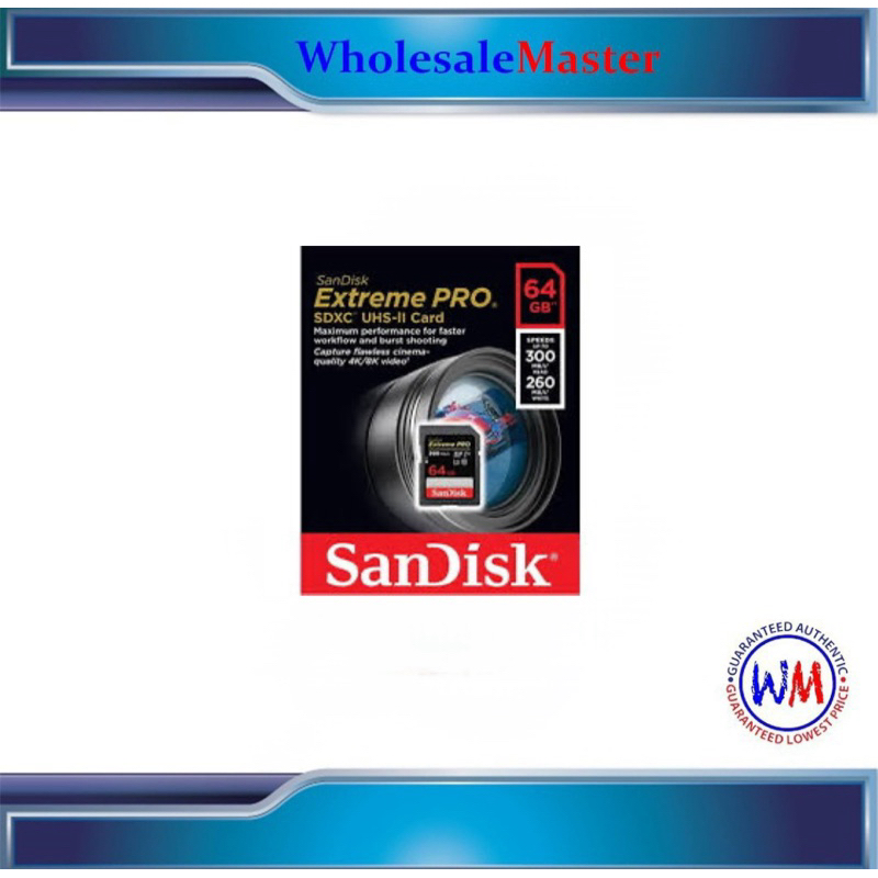 SanDisk 64GB Extreme PRO UHS-II U3 SDXC Memory Card SDSDXDK-064G | Shopee Philippines
