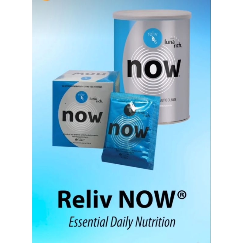 Reliv Now 10 Sachets (Minibox) or Can + Lunarich X | Shopee Philippines