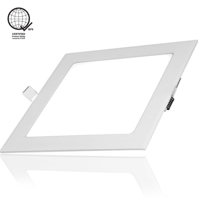 Square 3W 6W 9W 12W 18W LED ceiling light ultra-thin downlight recessed ...