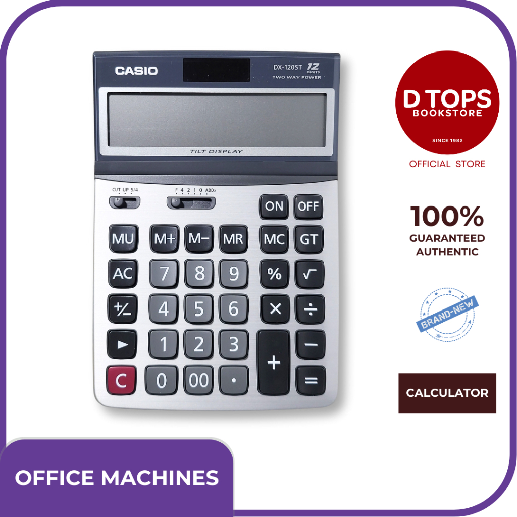 CASIO DX-120ST TILT DISPLAY ELECTRONIC CALCULATOR | Shopee Philippines