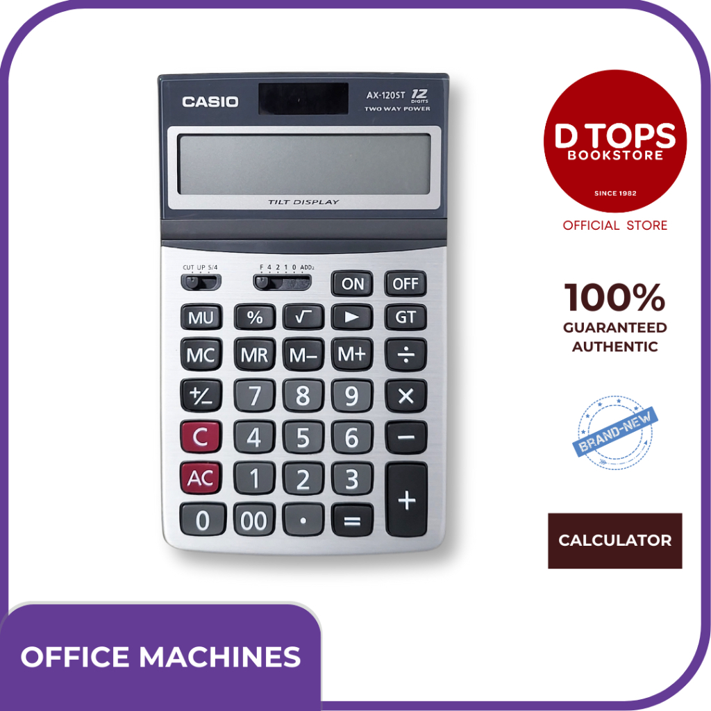 CASIO AX-120ST Electronic Calculator | Shopee Philippines