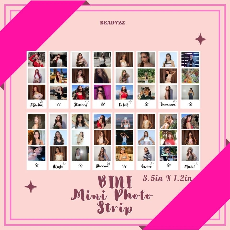 BINI mini Photo strips | Shopee Philippines