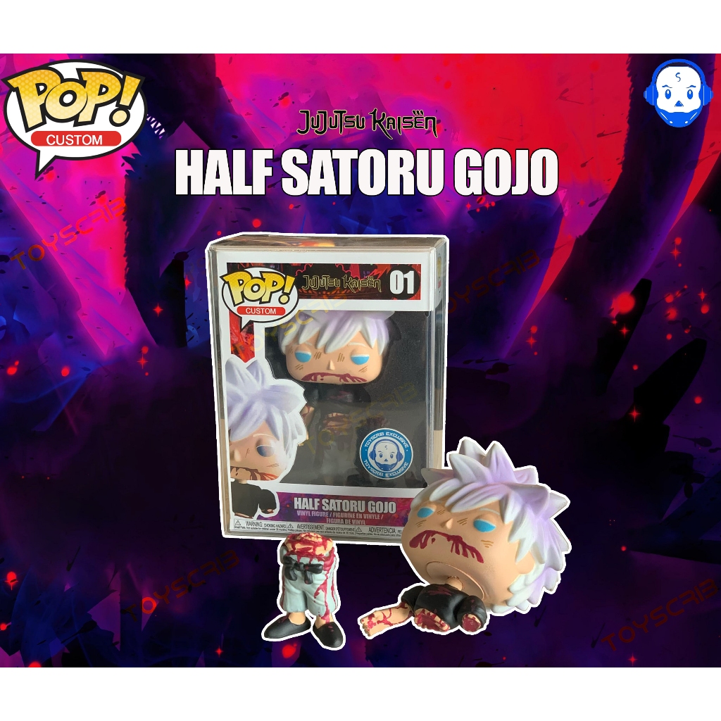 TOYSCRIB CUSTOM POP: JUJUTSU KAISEN: HALF SATORU GOJO | Shopee Philippines