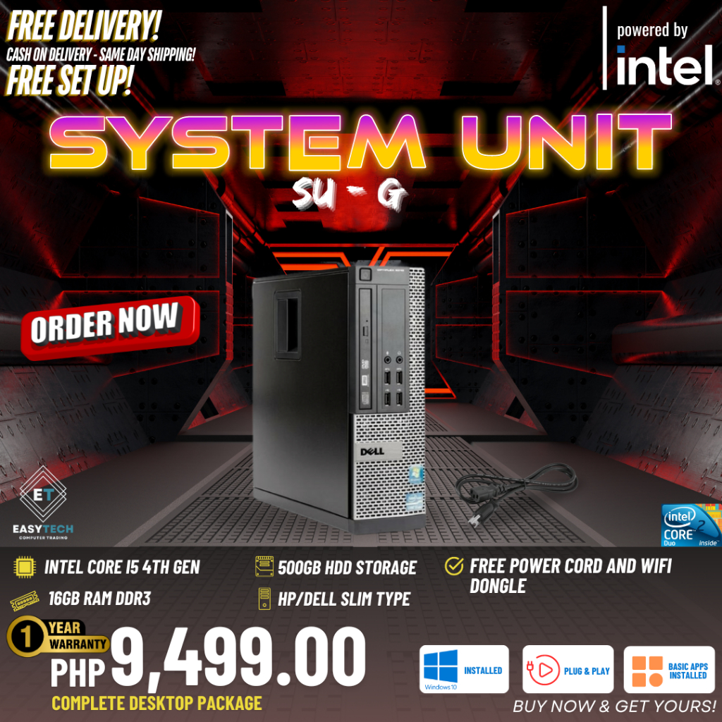 EASYTECH | Intel Core i3 4th Gen 16GB RAM 500GB HDD System Unit - G ...
