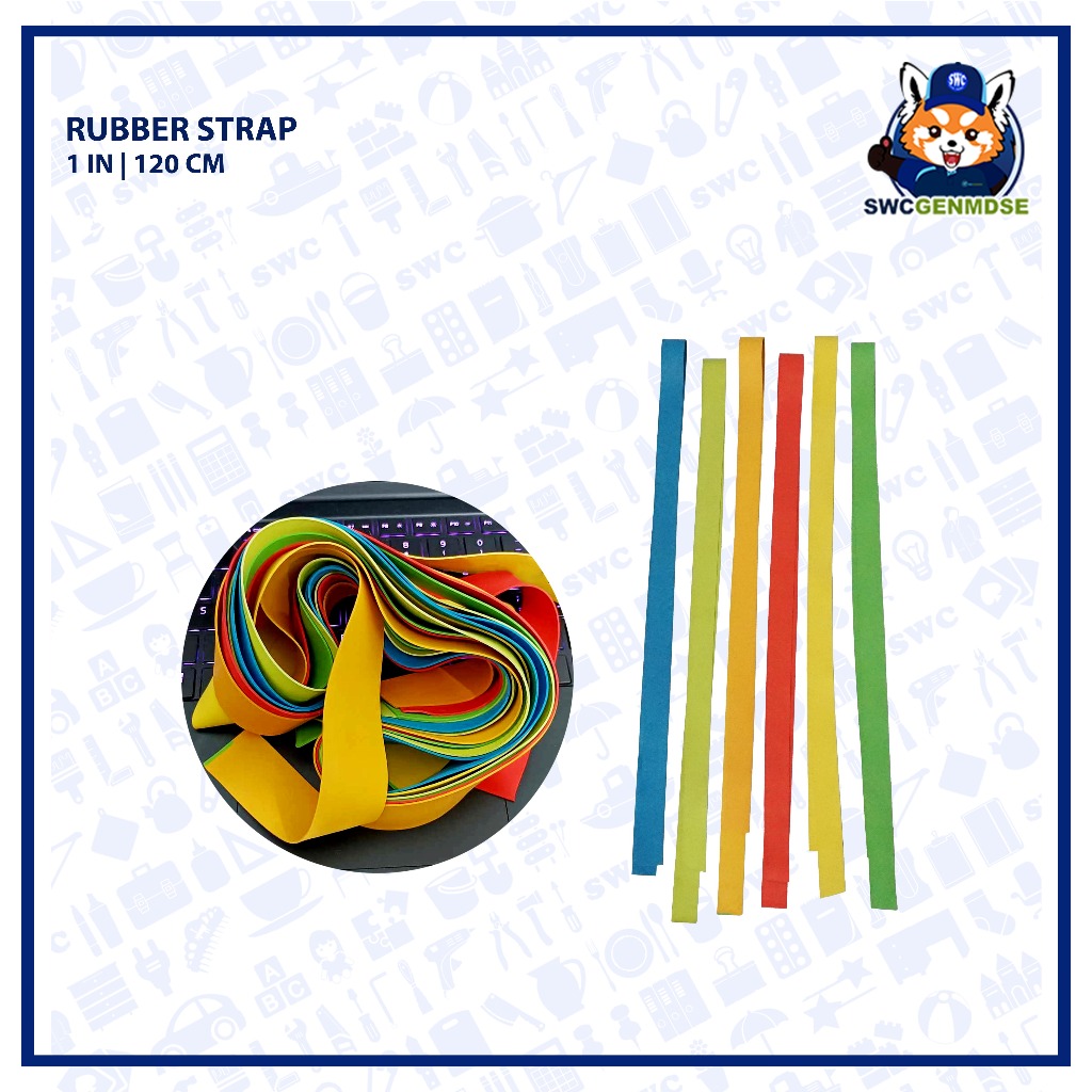 Rubber Strap | Goma Panali | Assorted Color | Sold Per Piece (1 Meter ...