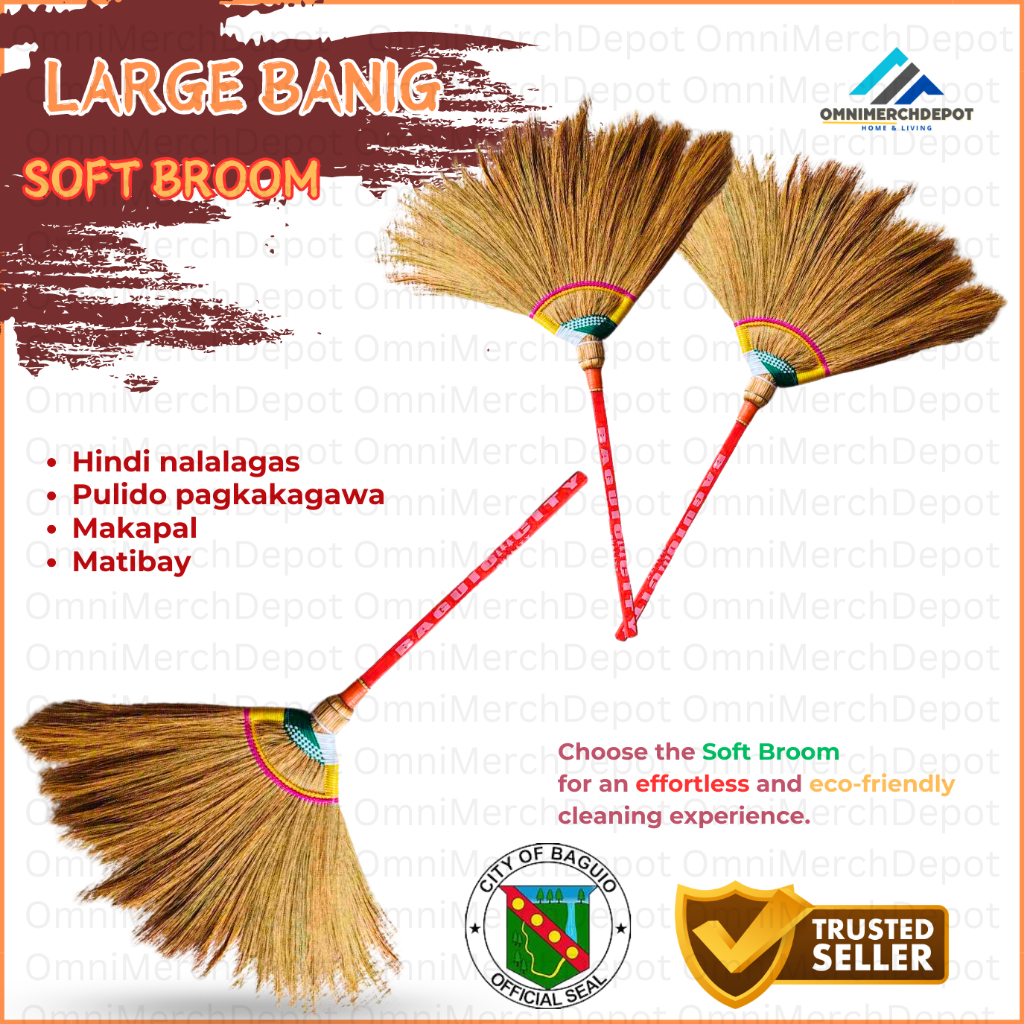 KAMBOJ Large Banig Soft Brooms Walis tambo Makapal at Matibay Broom ...