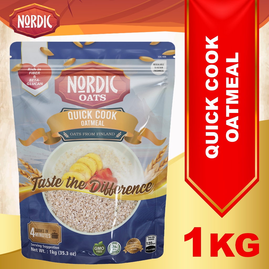 Nordic Oats Quick Cook Oatmeal 1Kg | Shopee Philippines