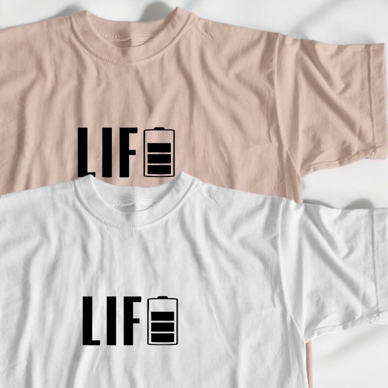 Life Battery Aesthetic Minimalist Statement Tee | Shirt | Tshirt ...