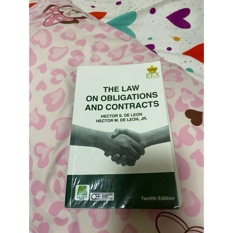 LAW ON OBLIGATIONS AND CONTRACTS|BY HECTOR DE LEON | Shopee Philippines