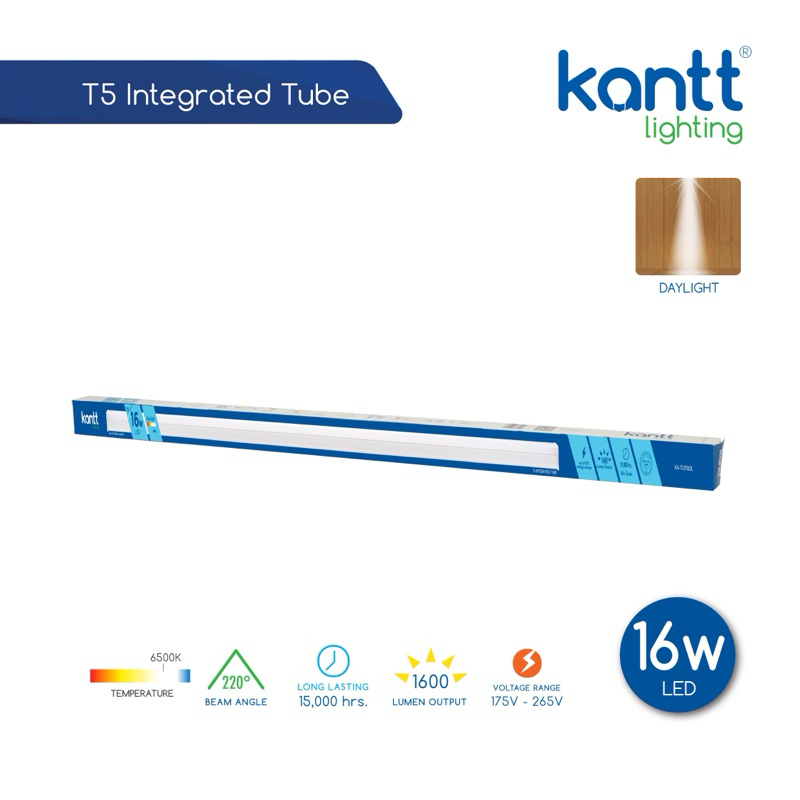 Kantt Lighting T5 Integrated LED Tube - 16W (Daylight / Cool Daylight ...