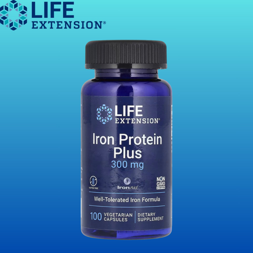 Life Extension | Life Extension, Iron Protein Plus, 300 mg, 100 ...