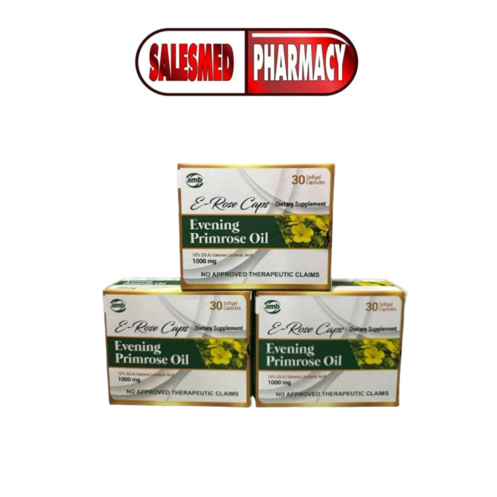 E-ROSE EVENING PRIMROSE OIL 1000MG | Shopee Philippines