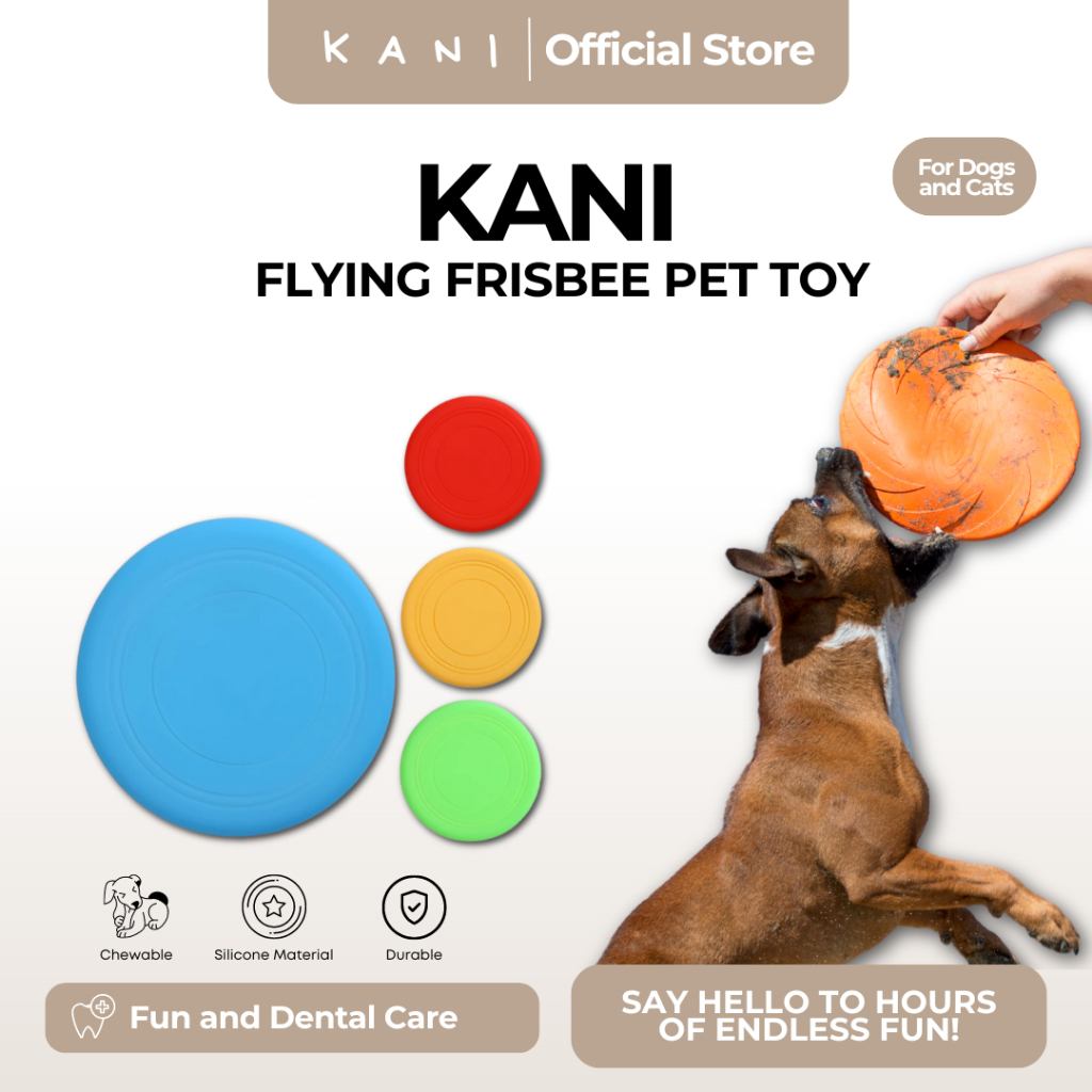 KANI Pet Chewy Bite Rope Toy For Dogs & Frisbee Activity Dog Toy ...