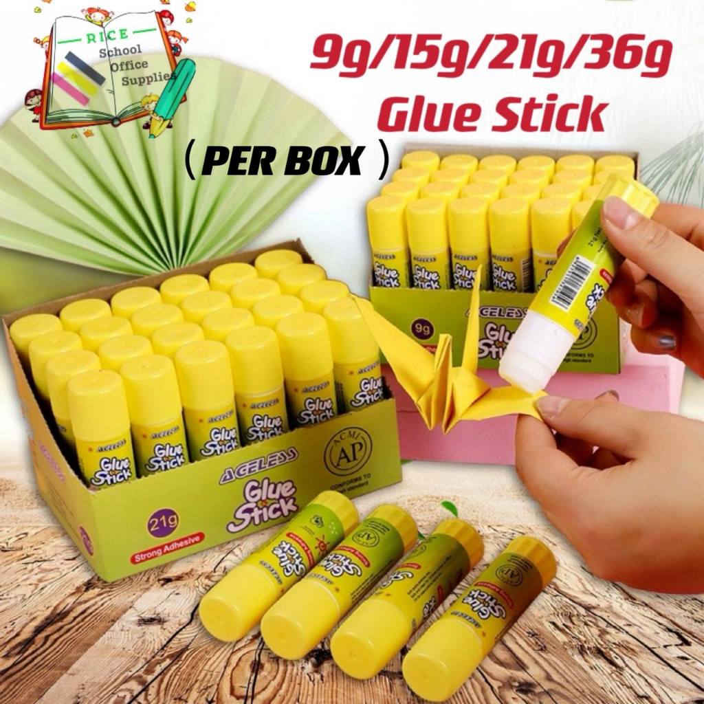9g/15g/21g/36g (PER BOX )Glue Stick for Adhesive Paper Card Stationery ...
