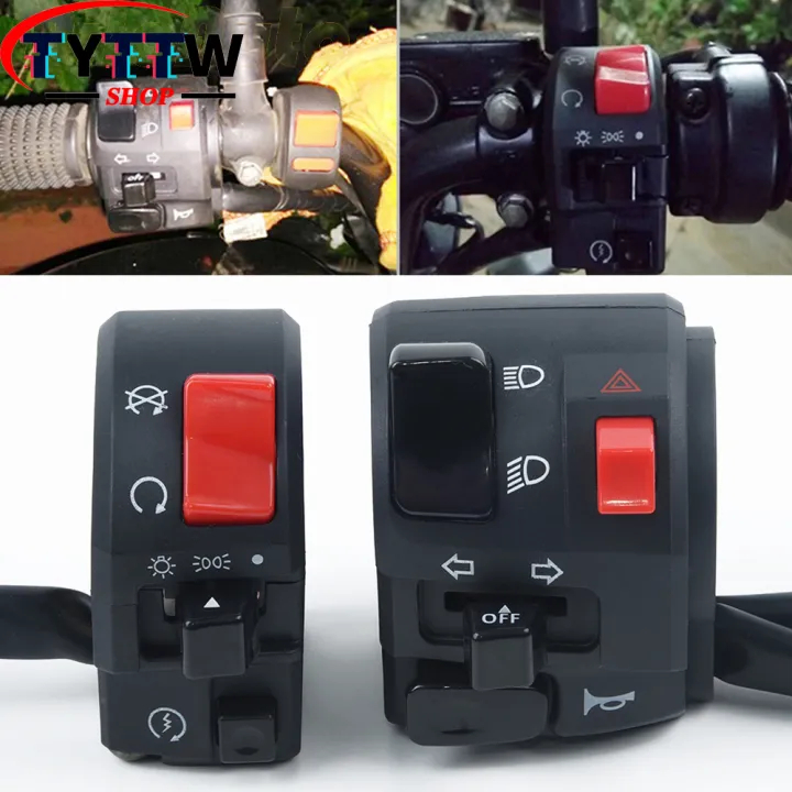 7/8 "22mm Push Button Switches Horn Motorcycle Turn Signal Electric Fog Light Start Light ...