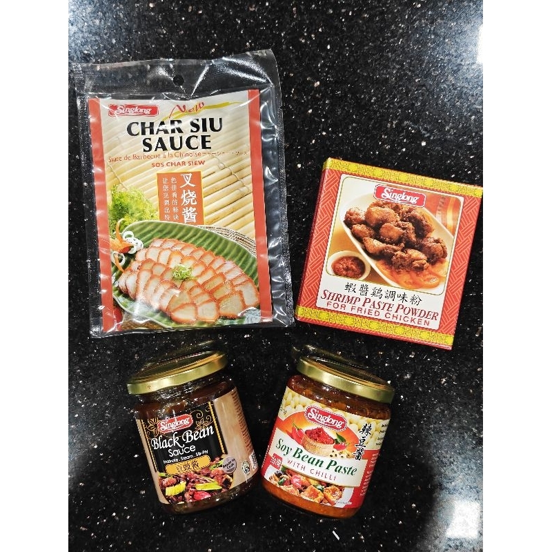 Singlong Chinese Black Bean Paste, Char Siew Sauce, Soy Bean Paste with ...