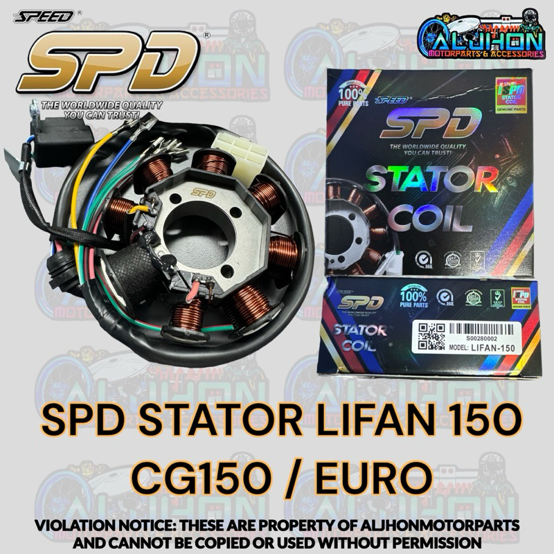SPD CG 125/150/EURO LIFAN 150 STATOR ASSY (3H/8C/5W) | Shopee Philippines
