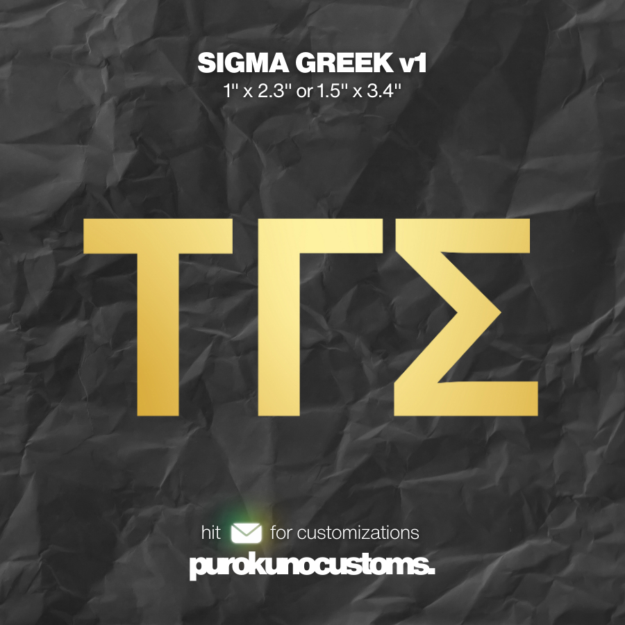 TAU GAMMA SIGMA GREEK LETTERS v1 Car & Motorcycle vinyl sticker decals ...