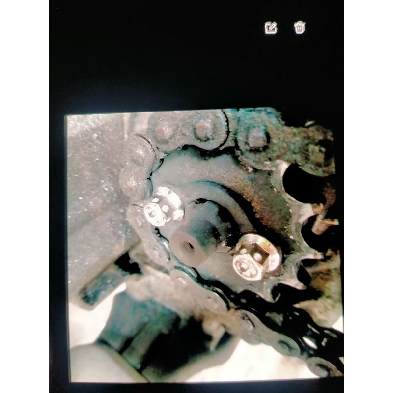 engine sprocket bolt set (2pcs) wave/xrm/raider/smash etc. | Shopee ...