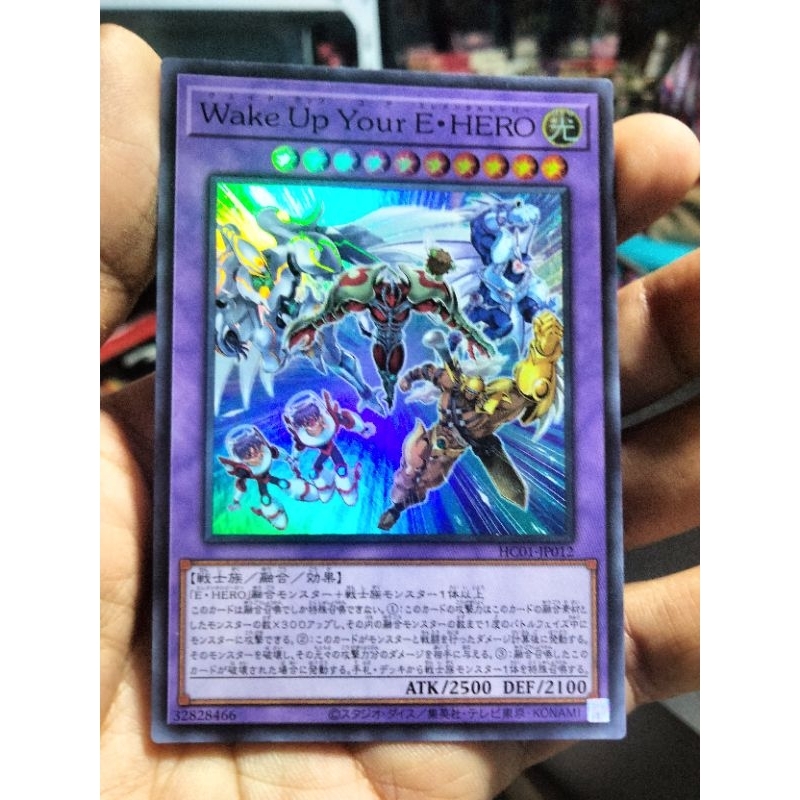 [Jap] Wake Up Your Elemental Hero SR HC01 JP012 Original Yu-Gi-Oh Card Japanese OCG | Shopee ...