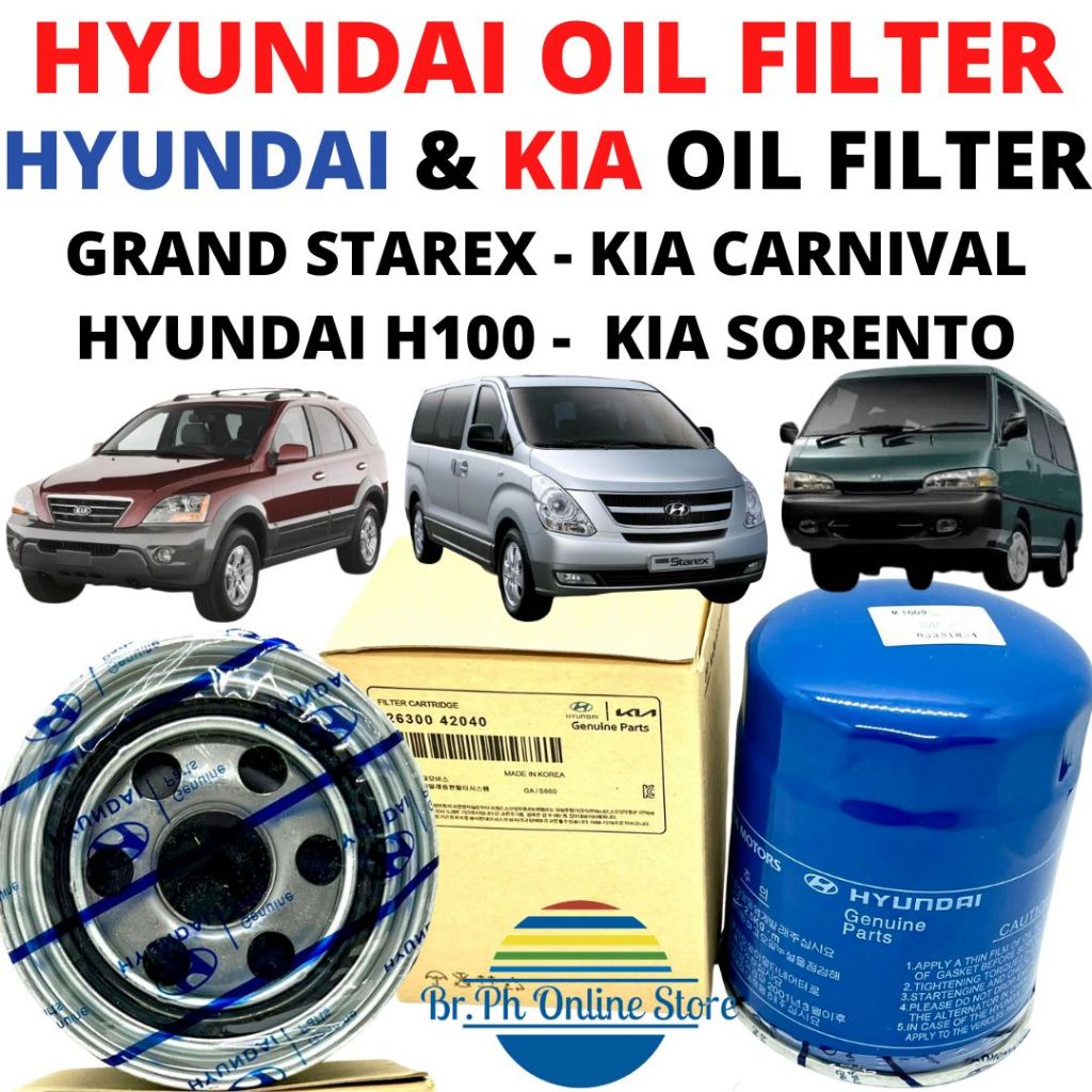 HYUNDAI OIL FILTER HYUNDAI STAREX/GRAND STAREX / H100 / H200 / CARNIVAL ...
