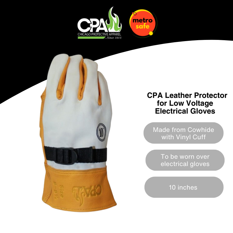 CPA Chicago Protective Apparel ASTM F496 Leather Protector Goat Leather ...