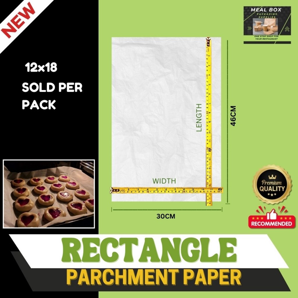 12 x 18 Parchment Paper Rectangle 50's | Shopee Philippines