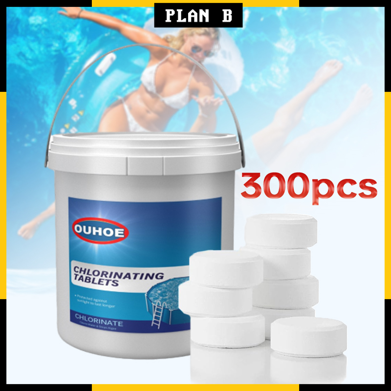 300pcs Pool Cleaning Tablets Pool Purifier Tablets Chlorine Tablets For ...