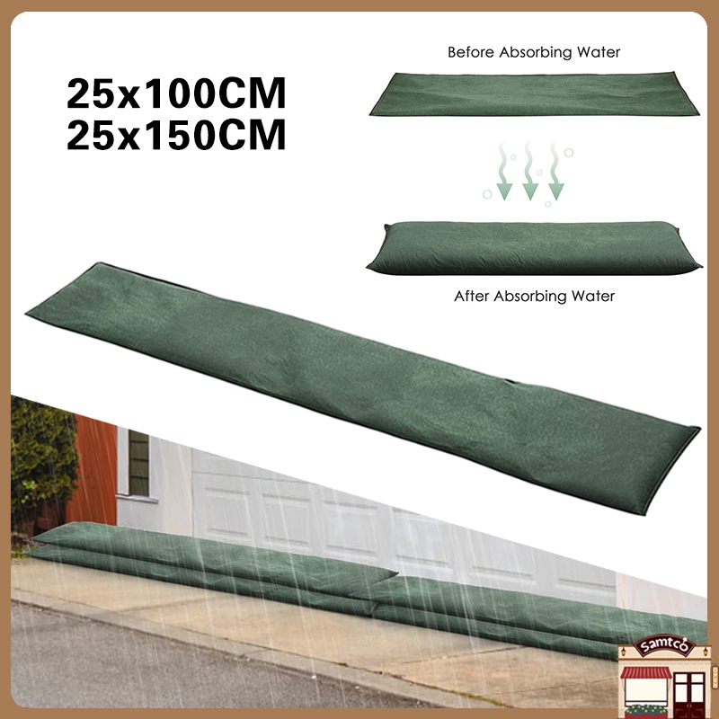 5 ft Flood Barriers Reusable Absorbent Sandless Sandbags for Anti Flood ...