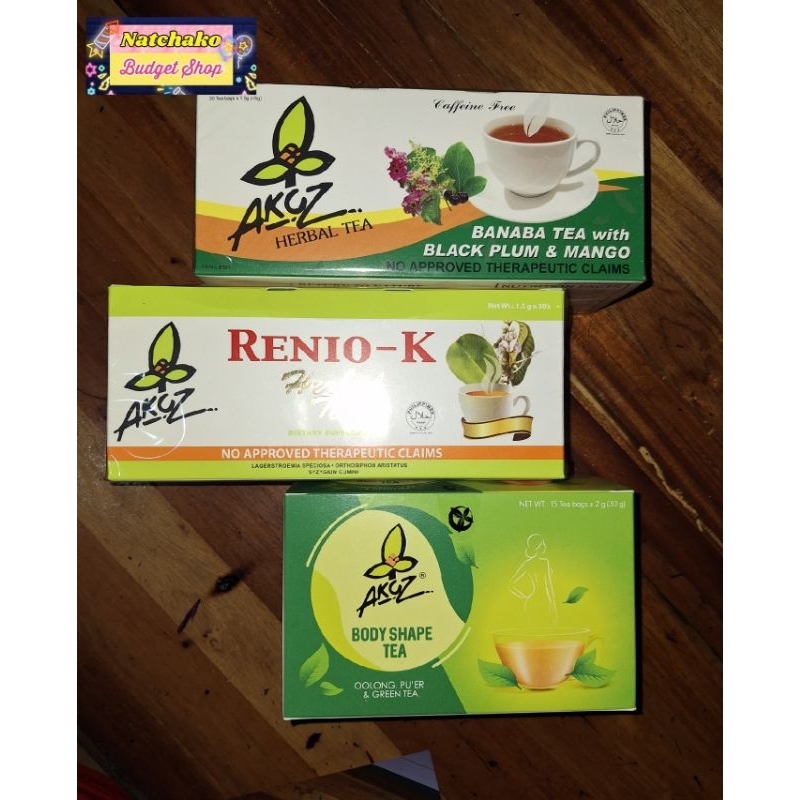 AKOZ Banaba Tea w/Black Plum & Mango 30s, Renio K Teabags 30s, 12g ...
