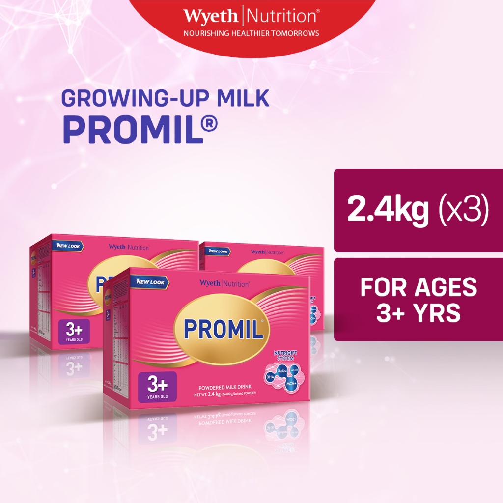 PROMIL FOUR Powdered Milk Drink for Over 3 Years Old 7.2kg (2.4kg ...