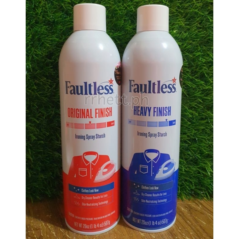 rrhett.ph FAULTLESS IRONING AID ENHANCER SPRAY STARCH FABRIC CARE CLOTH ...