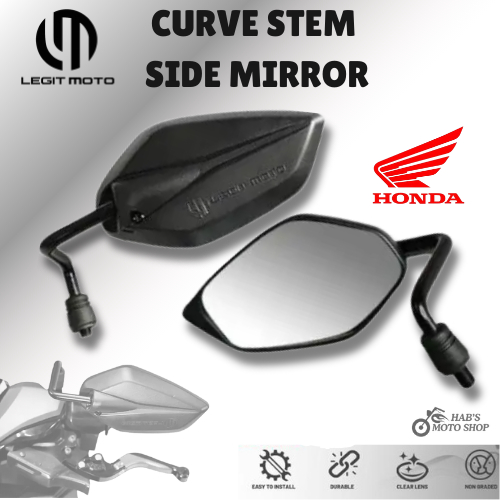 HONDA XR150 L LEGITMOTO Curved Stem Side Mirror for Motorcycle ...