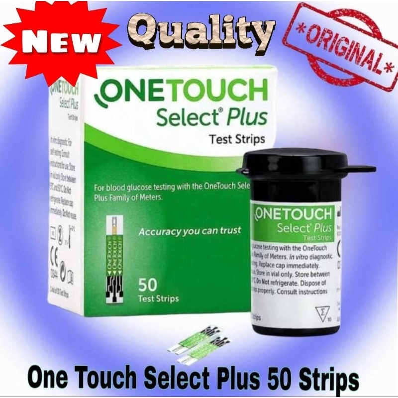 One Touch Select Plus 50s Test strips (50 strips per box) | Shopee ...