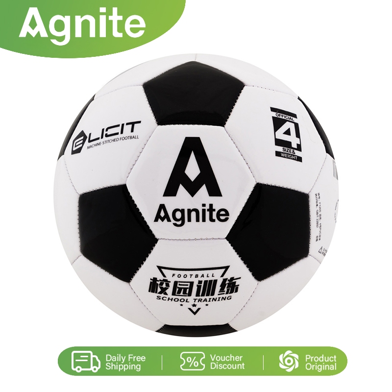 Agnite F1205 PVC Soccer Ball Footballs Classic Black and White | Shopee ...