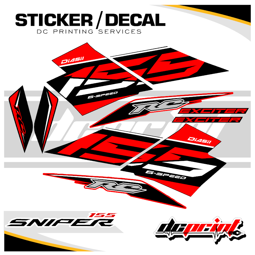 YAMAHA SNIPER 155R RC DECAL MALAYSIAN DESIGN | Shopee Philippines