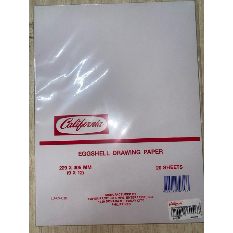 #2-A 229 x 305mm (9x12) Eggshell drawing paper | Shopee Philippines
