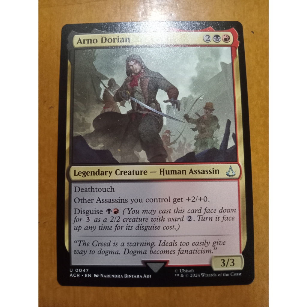MTG Arno Dorian Uncommon ACR Universes Beyond: Assassin's Creed Magic the Gathering | Shopee ...