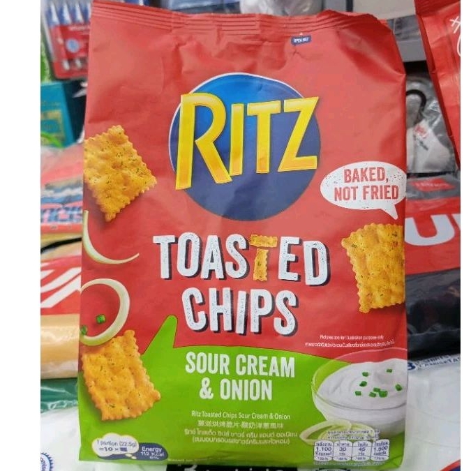 Ritz Crackers Toasted Sour Cream And Onion Chips, 8.1- Ounce Bag ...
