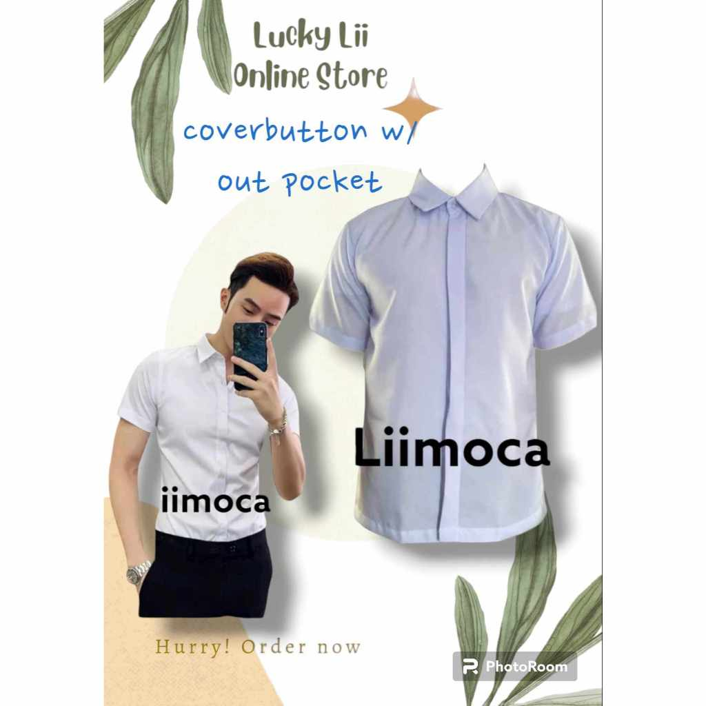 Lacaofactory School Uniform Cover Button with Pocket/ without Pocket ...