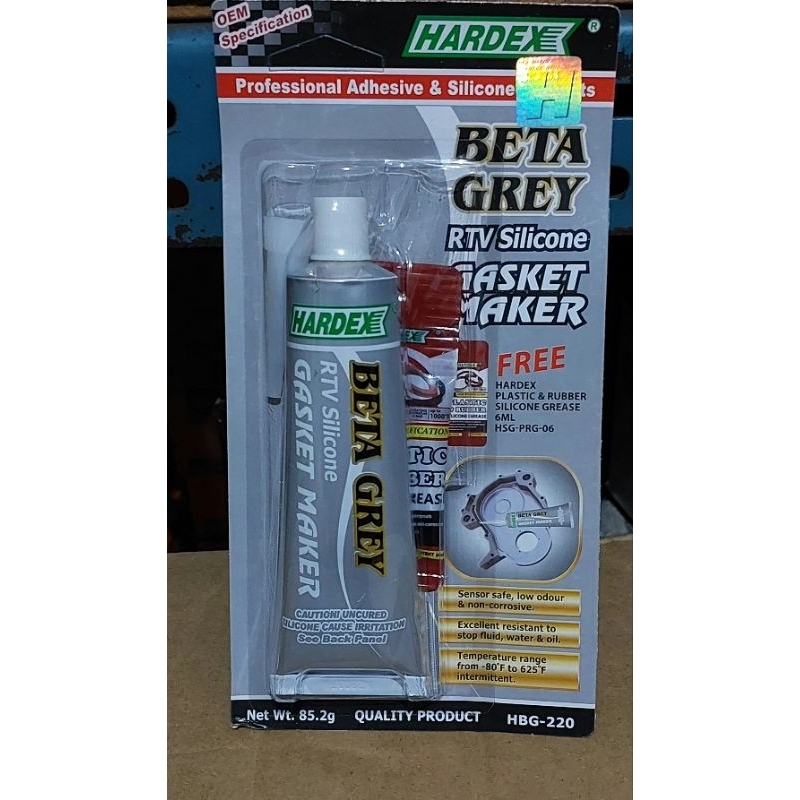 HARDEX BETA GREY HBG-220 85.2G SILICONE GASKET LOW ODOR/NON CORROSIVE ...