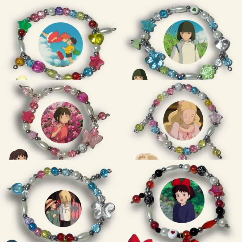 Studio Ghibli Inspired Bracelet | Haku • Chihiro • Kiki • Ponyo ...