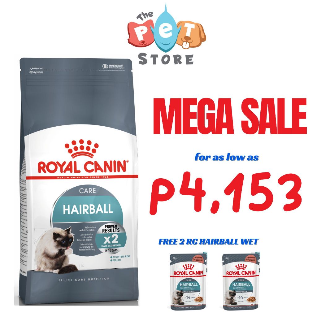 Royal Canin Hairball Care Adult 10kg (FREE 2 RC Hairball Wet) Dry Cat ...