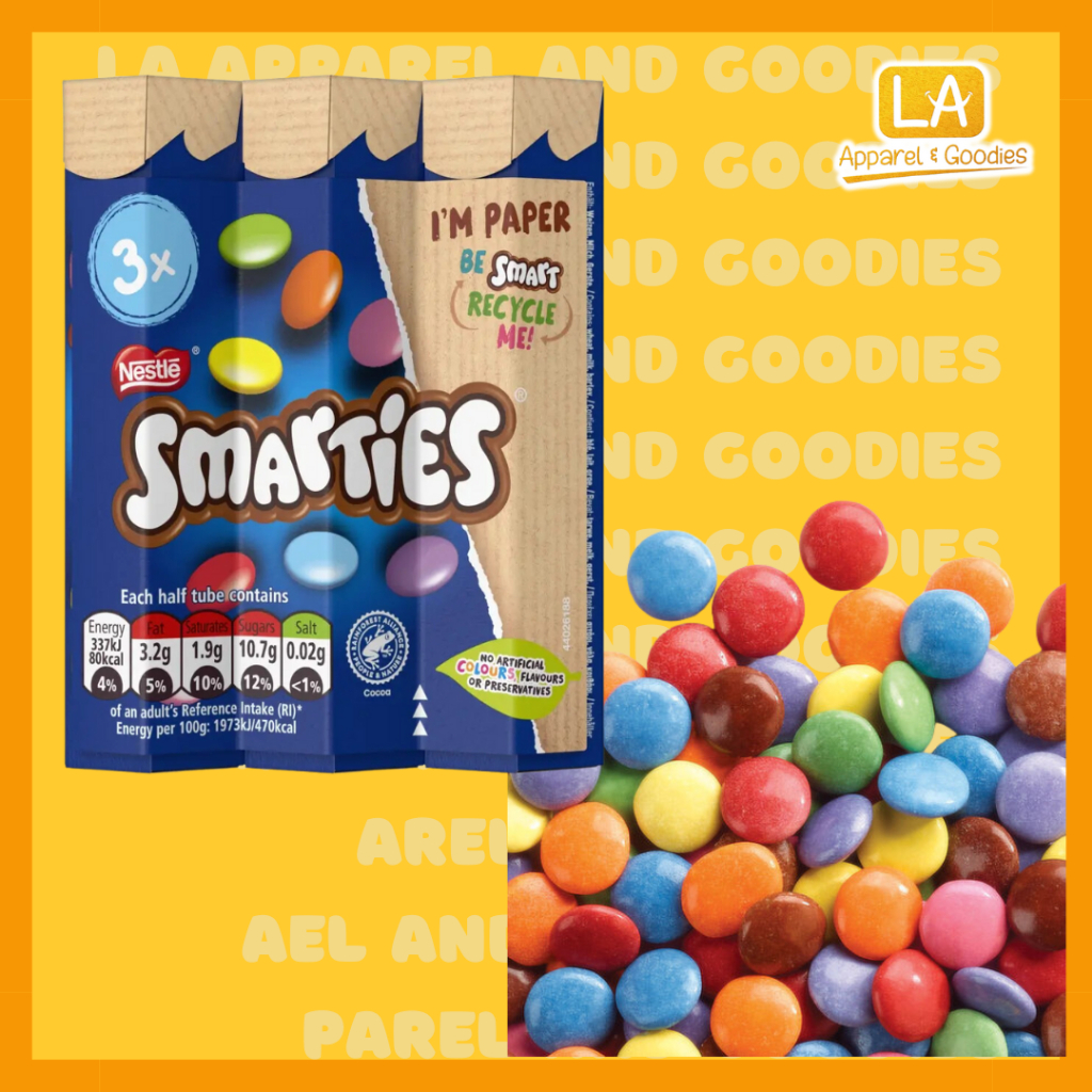 Smarties Milk Chocolate Tube 3 Pack 102g | Shopee Philippines