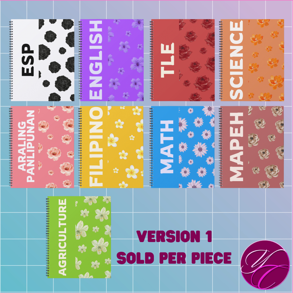 General Subjects Spiral Notebooks 60lvs for Grade 7-11 students ...