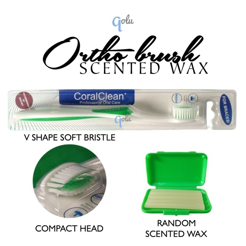 U Shape Toothbrush Ortho kit wax Interdental Floss Mesh | Shopee ...