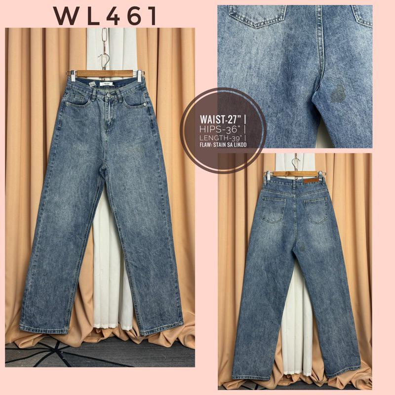 Denim/ Maong Wideleg/Baggy Pants | Shopee Philippines