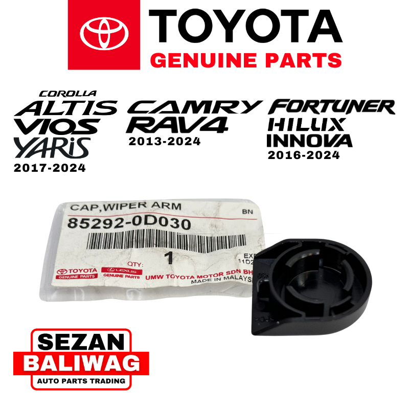 ORIGINAL TOYOTA WIPER ARM CAP COVER VIOS ALTIS FORTUNER INNOVA HILUX ...